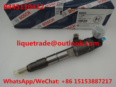 China Inyector común 0445110412, 0 INYECTORES de COMBUSTIBLE 445 110 412 0445 del carril de BOSCH 110 412 en venta