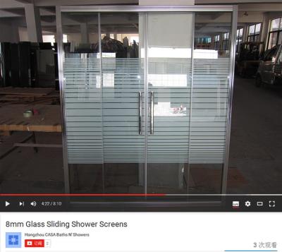 China 8 MM Glass Sliding Shower Screens， 8mm High Quality Shower Door, Bathroom Shower Door China Largest Supplier for sale