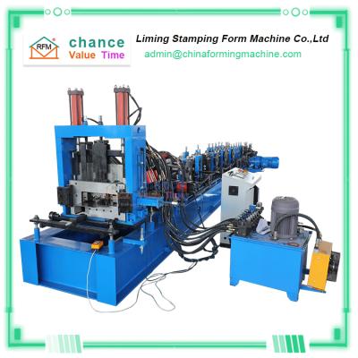 China Purlin Roll Forming Machine Fully Automatic Size Change and Punching C and Z Purlin Profiles for sale