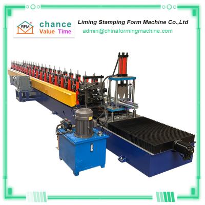 China Fully Automatic Supermarket Shelf Welding Changeable Beam Steel Cold Roll Forming Machine for sale