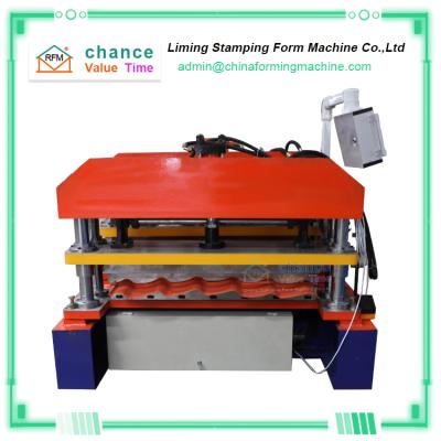 China Aluminum/Galvanized Coils Color Steel Metal Trapezoidal Glazed Tile Cold Roll Forming Machine for sale