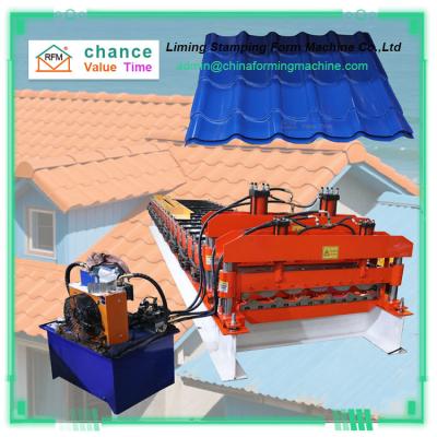 China Factory Price Roofing Sheet Making Cold Corrugated Glazed Tile Roll Forming Machine for sale
