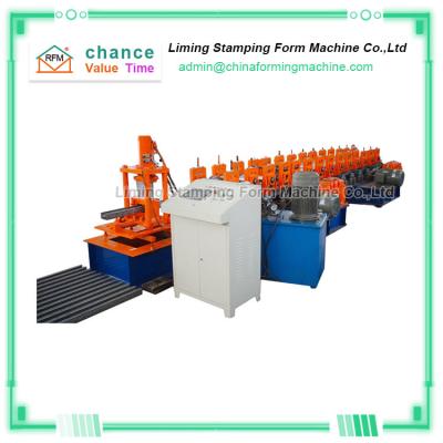 China Warehouse Shelf Rack Roll Forming Machine PLC Control for sale