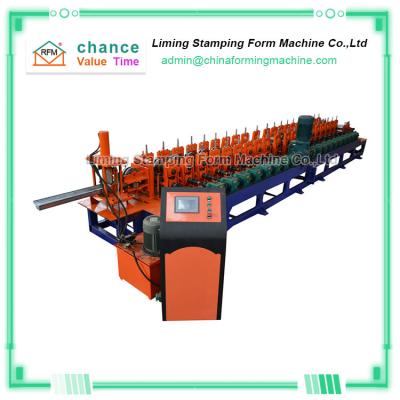 China Steel Round Gutter Machine , 18 Steps Rain Gutter Roll Forming Machine for sale