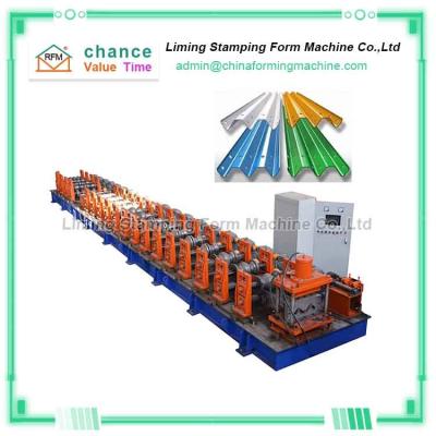 China 4mm Siemens Motor Drive Highway Guardrail Roll Forming Machine for sale