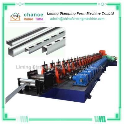 China 40m/Min Punching Automatic Roll Forming Machine 380v 50hz For Solar Panel Bracket for sale
