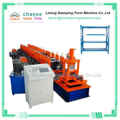 China Rotary Punching 380v 25/Min Shelf Roll Forming Machine for sale