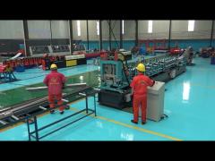 CZ Section Purlin Roll Forming Machine , ISO Cold Roll Forming Machine