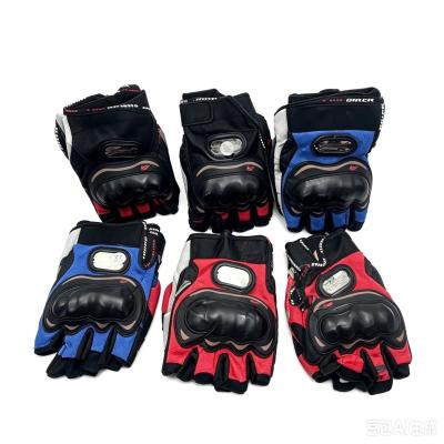 China Breathable Shock Absorbing Motorcycle Half Finger Gloves Anti-Slip Touch Screen Summer Riding Protective Gloves for sale