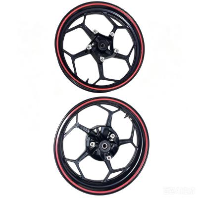 China Front Rear Aluminum Wheel Rims CNC Alloy Wheel Hubs Replacement for Kawasaki Ninja Z250 Motorcycle for sale
