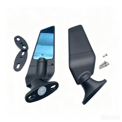 China Motorcycle Fairing Mount Wind Wing Mirror Anti-Shake Wide Vision CNC Rear View Mirror Replacement for Ninja 400 650 ZX-4R for sale