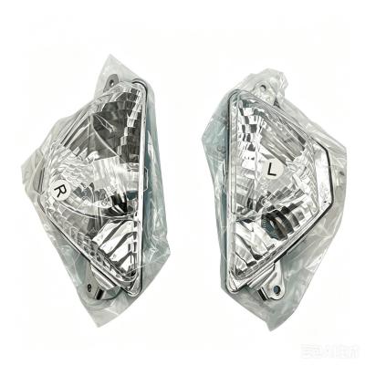 China Motorcycle Front Blinker Transparent Smoked Lens Housing Without LED Halogen Bulbs Fit For Ninja 250 400 650 for sale