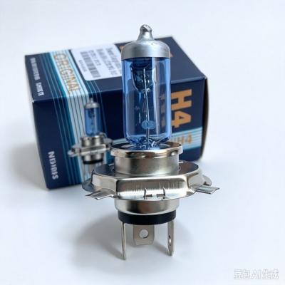 China High Brightness H4 Cool Blue Halogen Bulb, Long Life UV Protection Head Light Replacement for sale