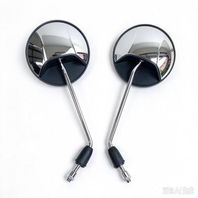 China Little Turtle King Scooter Rearview Mirror, 8mm Thread Round Convex Side Mirror for Electric Scooter for sale
