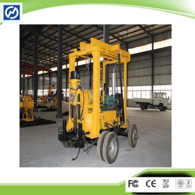 China Trailer mounted 600M Yellow Water Well Drilling Rig and Borehole Drilling Rig for sale