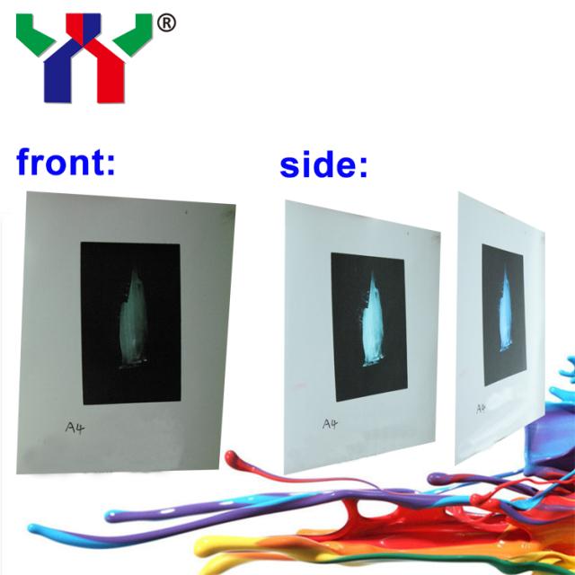 Finished product with color shifting effect