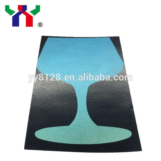 Color shifting ink demonstration at different angles