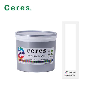 Cina 2kg/può stampa offset inchiostrare per 3 pezzi di Tin Opaque White in vendita