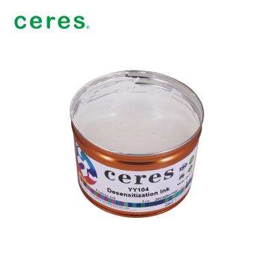 China YY 104 White Printing Ink Pasty Subtraction Desensitizing Ink Solvent Based for sale