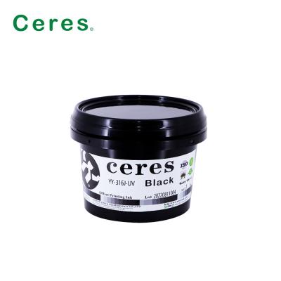 China Ceres Offset Uv Printing Ink CMYK Plastic PVC Fast Drying High Gloss for sale