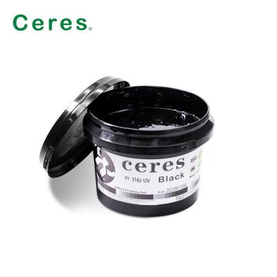 China Ceres Offset Uv Printing Ink CMYK Plastic PVC Fast Drying High Gloss for sale