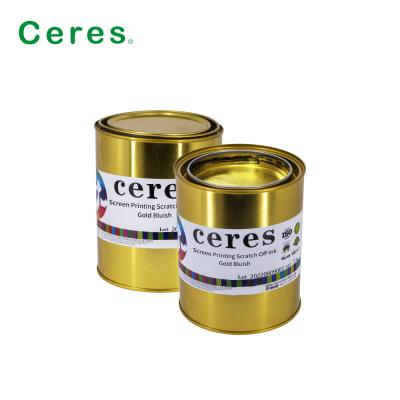 China Ceres Coating Screen Printing Silver Scratch Ink for sale