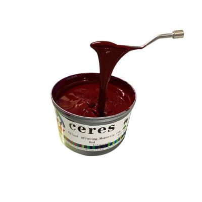 China Ceres Magnetic Security Ink Red for Offset Printing 1kg Can for sale