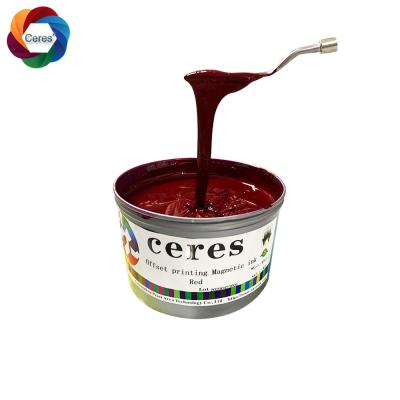 China Ceres Magnetic Security Ink Red for Offset Printing 1kg Can for sale
