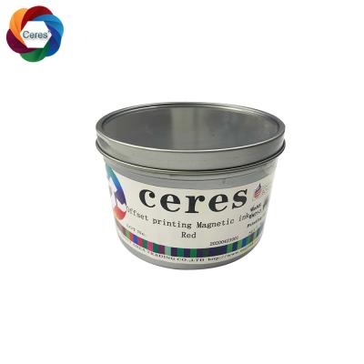China Ceres Magnetic Security Ink Red for Offset Printing 1kg Can for sale