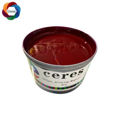 China Ceres Magnetic Security Ink Red for Offset Printing 1kg Can for sale
