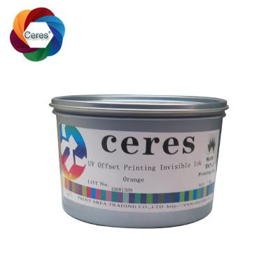 China UV Invisible Security Ink for Screen Printing Colorless to Orange for sale