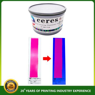 China Yellow UV Offset Ink with 1KG/CAN Packaging and Granula Size Less Than 5 Micron for High-Speed Printing for sale