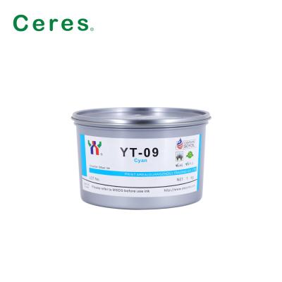 China Ceres High Gloss YT-09 Soy Bean Offset Printing Ink with Friction and Heat Resistance for Paper Air Drying for sale