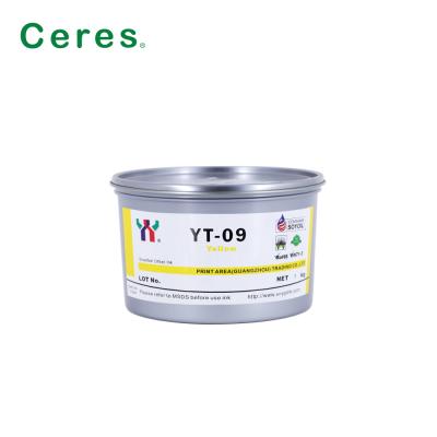 China Ceres High Gloss YT-09 Soy Bean Offset Printing Ink with Friction and Heat Resistance for Paper Air Drying for sale