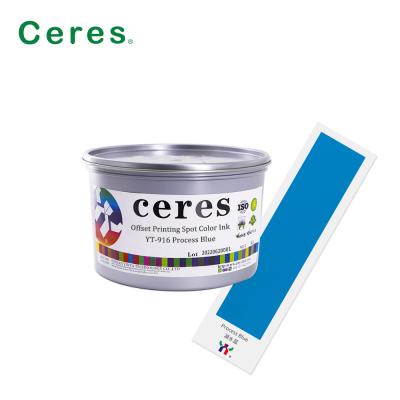 China YT-916 Model Process Blue Pantone Offset Printing Ink with EN71-3 RoHS Compliance in 1kg/can Packing for sale