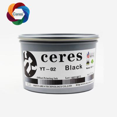 중국 CERES 고농도 비독성 UV 오프셋 인쇄 잉크 종이 CMYK 색상 1kg/통 판매용