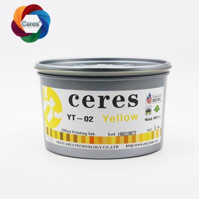 중국 CERES 고농도 비독성 UV 오프셋 인쇄 잉크 종이 CMYK 색상 1kg/통 판매용