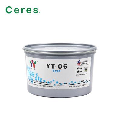 중국 세레스 YT-06 멜라민용 솔벤트 기반 오프셋 인쇄 잉크, 1KG/CAN 포장 및 A+ 등급 품질 판매용