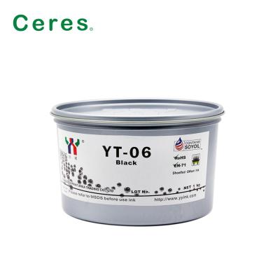 중국 세레스 YT-06 멜라민용 솔벤트 기반 오프셋 인쇄 잉크, 1KG/CAN 포장 및 A+ 등급 품질 판매용