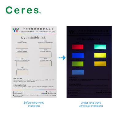 China Colorless to White UV Flexo Printing UV Invisible Ink for Special Effects Printing for sale