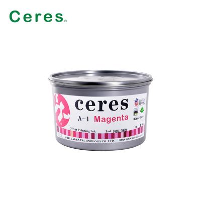 Cina Inchiostro per stampa offset a base di soia Ceres A-1 non tossico, lucido, durata 2 anni, per colori CMYK in vendita