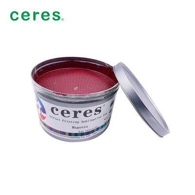 China Magenta-sublimatie-inkt voor offsetprinten met klein kleurverschil Goede reproductibiliteit en 4 kleuren machine geschiktheid Te koop