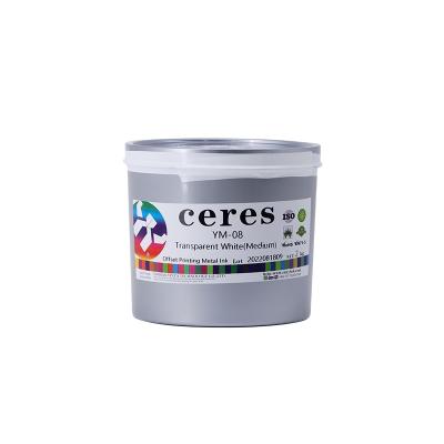 China YM-08 Transparent White UV Ink Offset Printing Metal Ink for Beverage Cans for sale