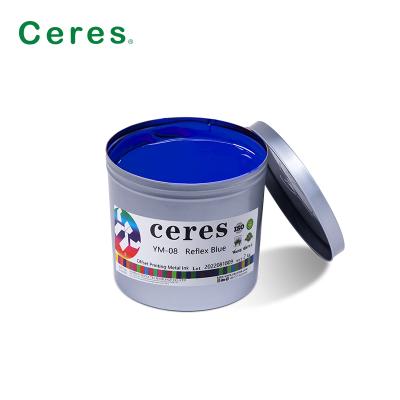 China High Quality Reflex Blue UV Offset Printing Ink for Metal and Tin Cans with Oven Dry Curing for sale