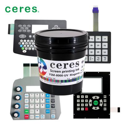 China High Opacity UV Screen Printing Ink with High Flexibility and Fast Drying for PE Substrates for sale