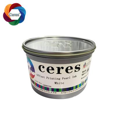 China Gravure Gold White Paper Ink 1kg Can Security 3D Stereo Pearl Ink Offset Printing for sale