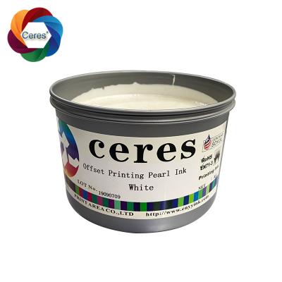 China Gravure Gold White Paper Ink 1kg Can Security 3D Stereo Pearl Ink Offset Printing for sale