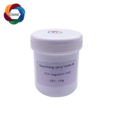 China YY3 Security Printing Ink Magenta Gold Paper Plastic Gravure Solvent Based Ink for sale