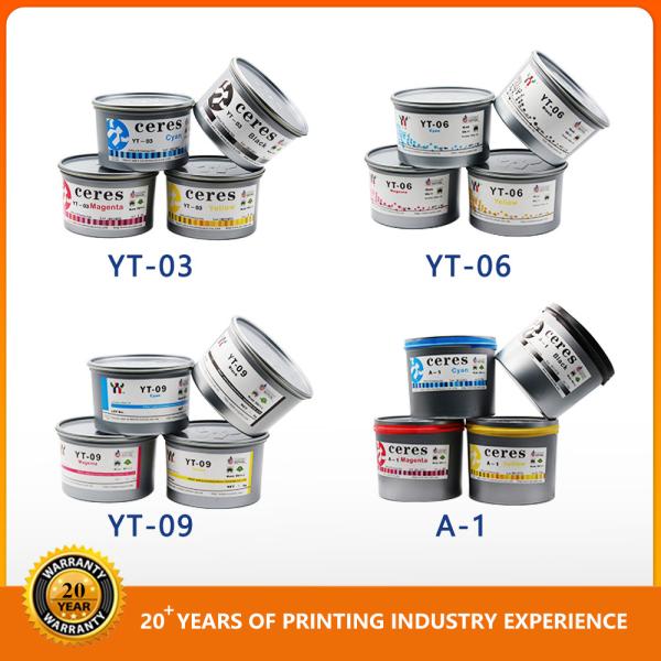 Bright Colors Offset Printing Ink Paper High Gloss Cmyk Inks Magenta