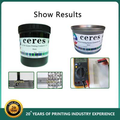 China Ceres Screen Printing Conductive Ink Carbon Black Security YT 581 Silver for sale